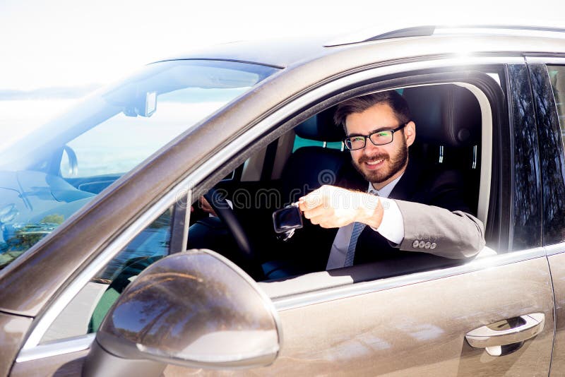 Man holding car keys stock image. Image of motor, caucasian - 94599027