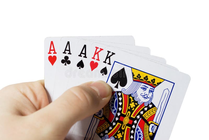 Man holding cards in hand stock image. Image of leisure - 34989649