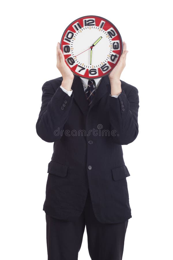 Man holding clock hands. stock image. Image of people - 33828493