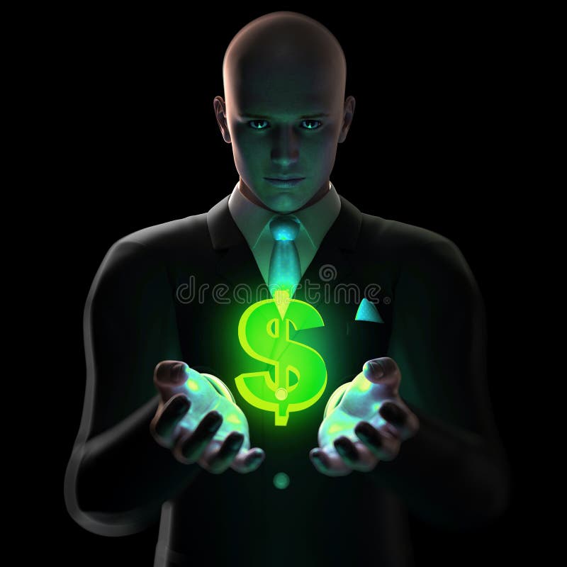 Man Holding 3d Dollar Sign Stock Illustrations – 279 Man Holding 3d ...
