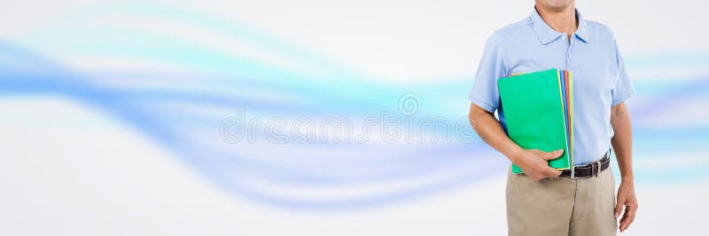 Business Man Holding Files And Folders Stock Photo - Image of happiness ...
