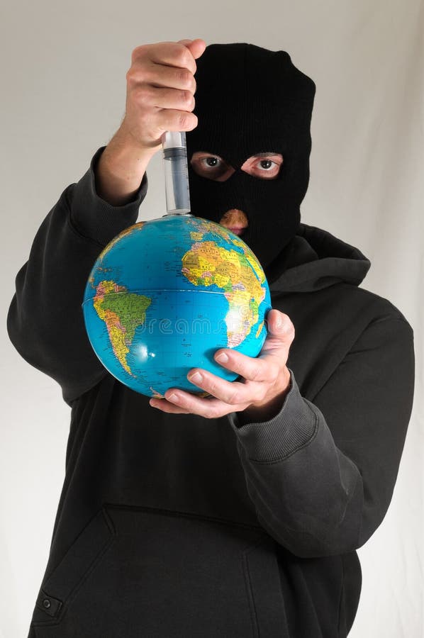 Man Holding a Globe Earth stock photo. Image of earth - 144056088