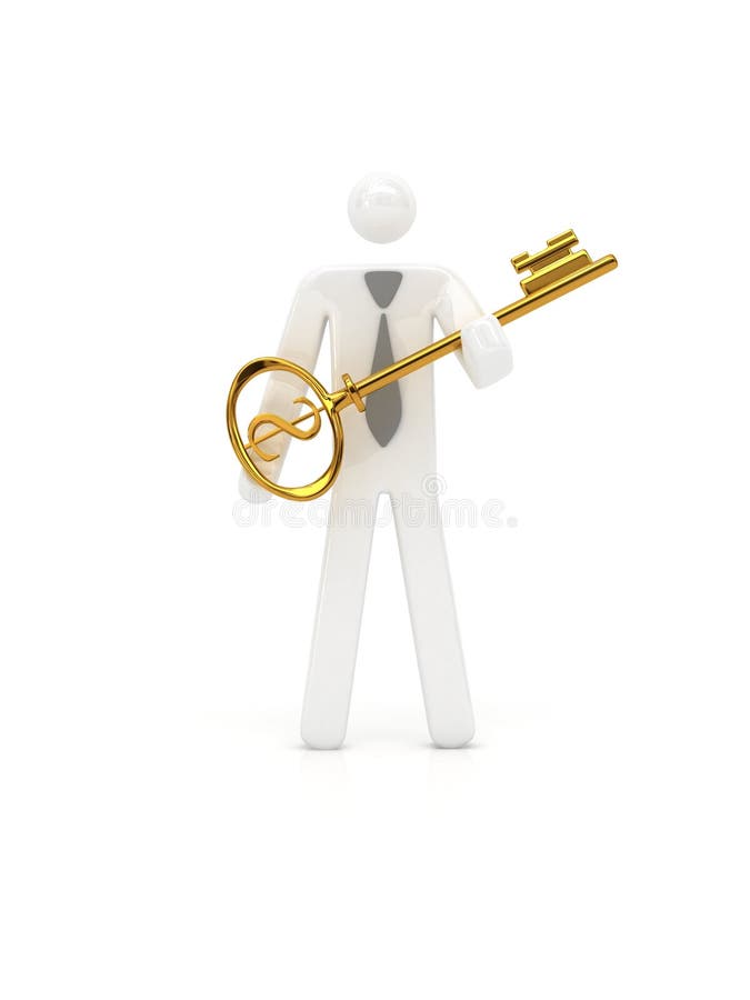 Man Holding Gold Key Stock Illustrations – 321 Man Holding Gold Key ...
