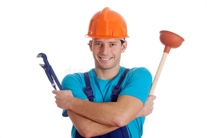 Man Holding Hydraulic Tools Stock Image - Image of builder, isolated ...