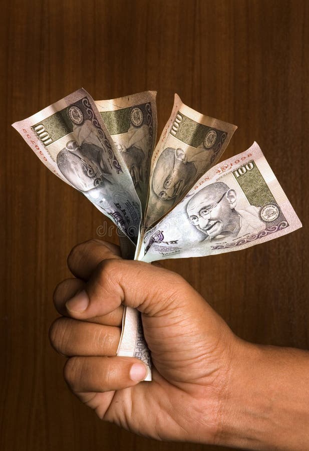 Man holding indian money stock photo. Image of rupee, banking - 1684098