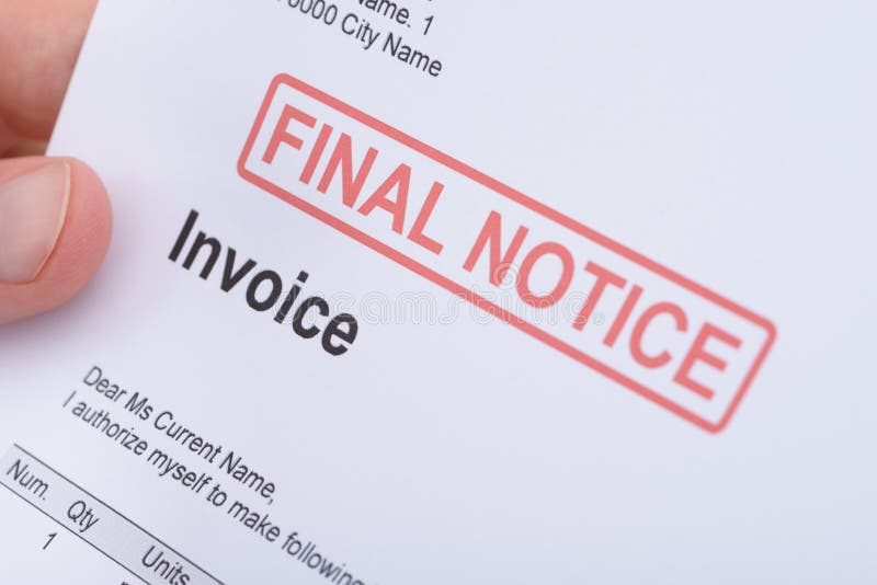 Final notice stock photo. Image of notice, mail, check - 13988878