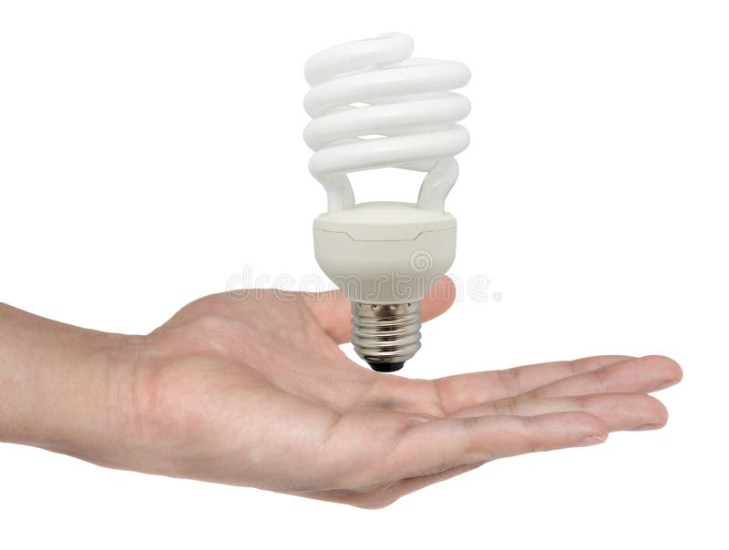 Man Holding Light Bulb in His Hand Stock Photo - Image of hand ...