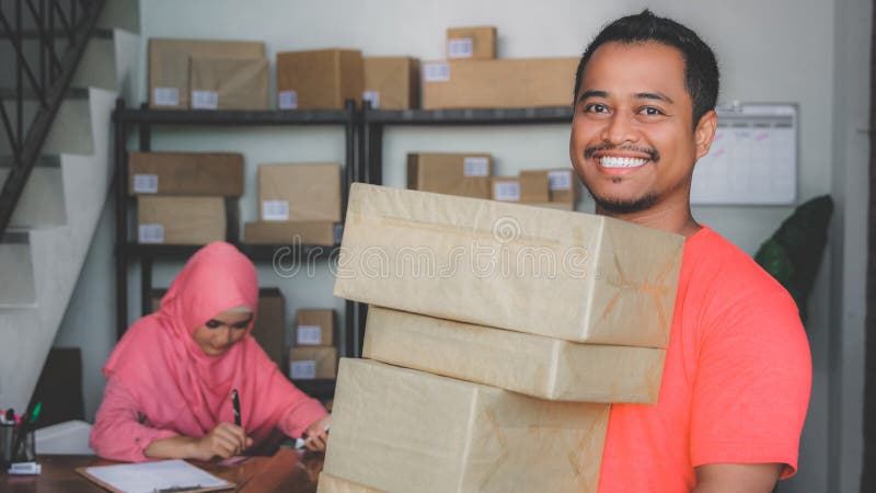 Package at Delivery Service Office Stock Photo - Image of concept ...