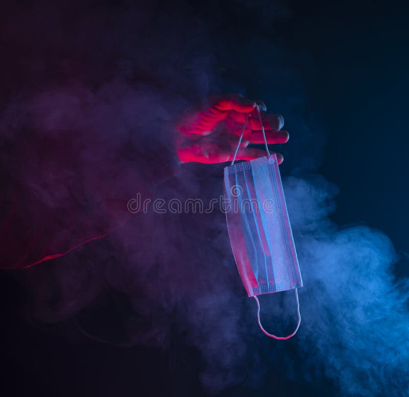 Man Holding Medical Face Mask in Hand Stock Image - Image of mask ...