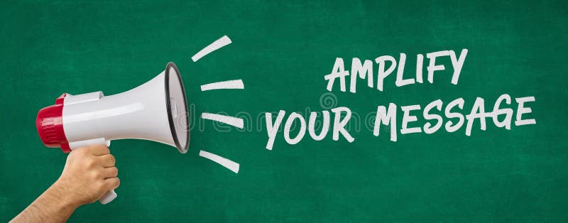A Man Holding a Megaphone - Amplify Your Message Stock Photo - Image of ...