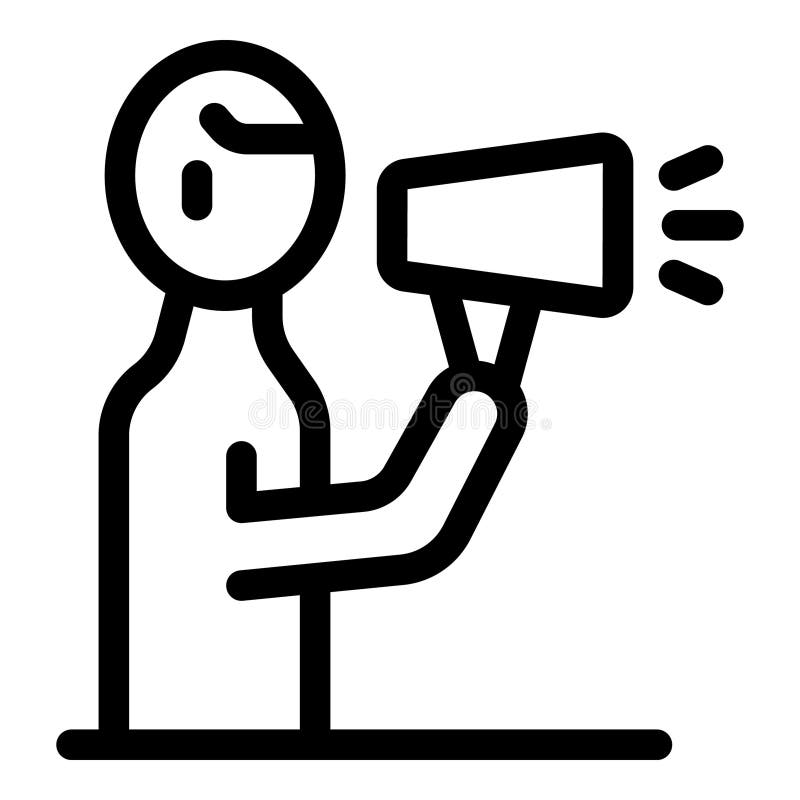 Man Megaphone Icon Stock Illustrations – 9,034 Man Megaphone Icon Stock ...