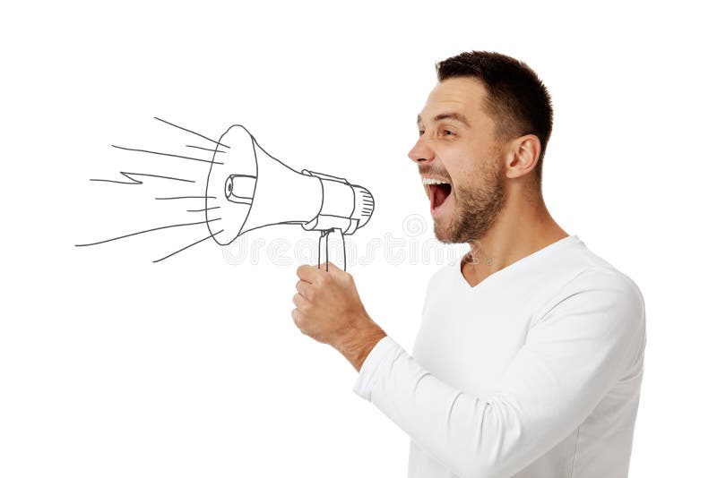 556 Happy Business Man Holding Megaphone Stock Photos - Free & Royalty ...