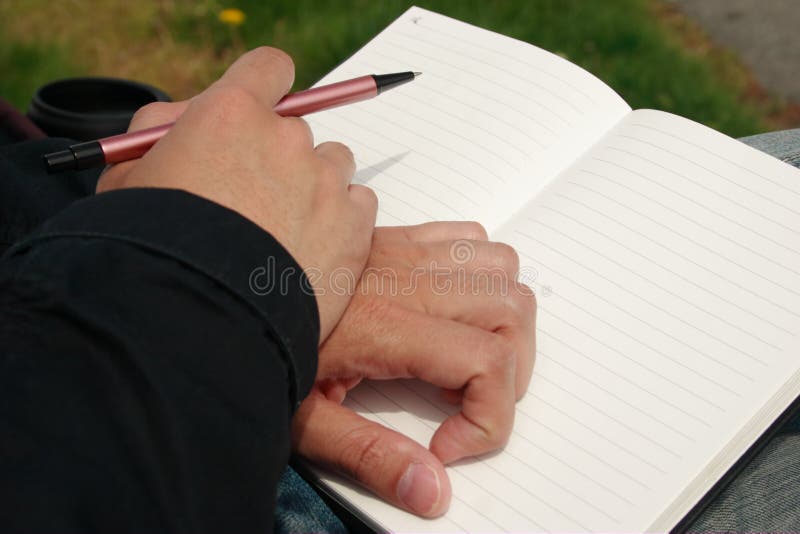 Taking notes stock photo. Image of hand, book, binder, diary - 796654