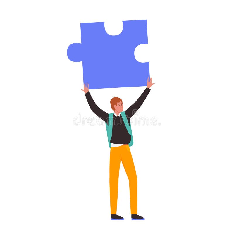Man Holding Puzzle Piece To Solve Problem, Find Success Solution Stock ... Man Holding Puzzle Piece To Solve Problem, Find Success Solution Stock ...