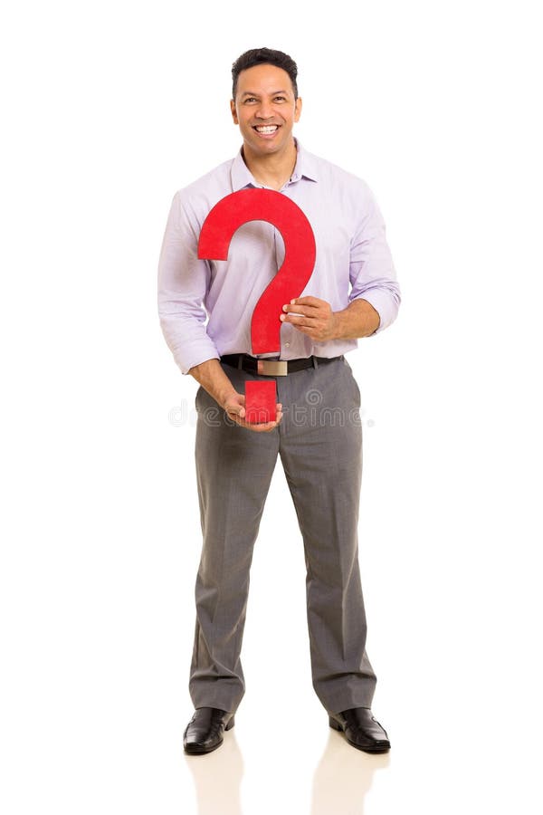 Man holding question mark stock image. Image of adult - 52856549