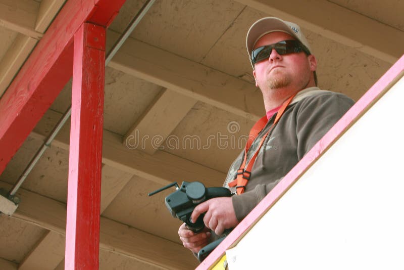 Man Holding Radio Controller Stock Image - Image of expensive ...