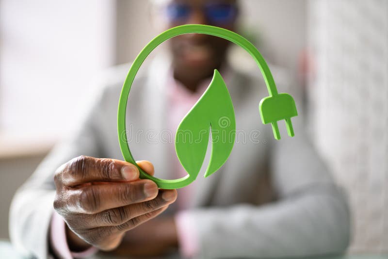 Man Holding Renewable Green Energy Concept Stock Image - Image of ...