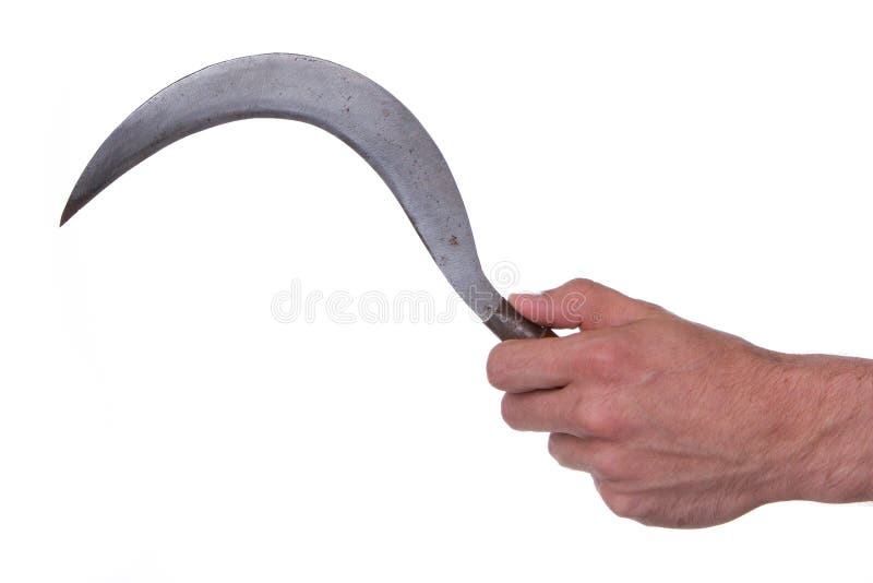 Man Hand Holding Rusted Sickle Stock Photos - Free & Royalty-Free Stock ...