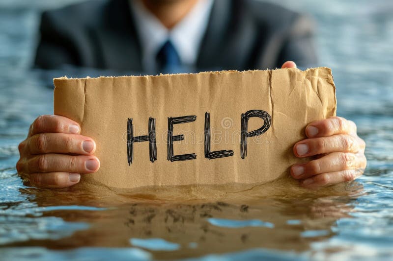 Man Holding Sign Says Help Water Stock Photos - Free & Royalty-Free ...