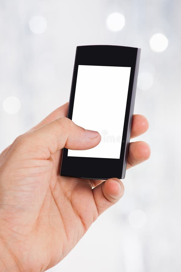 Man Holding Smartphone stock photo. Image of leisure - 57427078