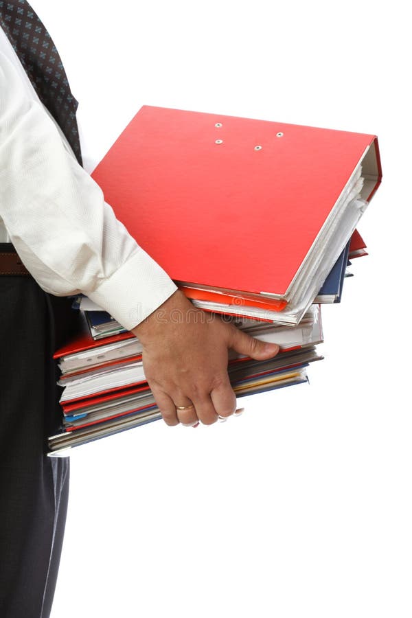 Man Holding Stack Of Folders - Isolated Stock Image - Image of bills ... Man Holding Stack Of Folders - Isolated Stock Image - Image of bills ...