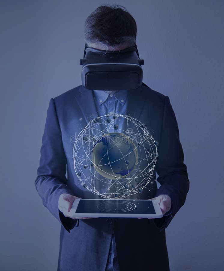 Connection tablet vr stock image. Image of creating - 105060617