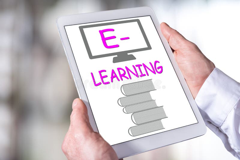 E-learning Concept on a Tablet Stock Photo - Image of tablet, knowledge ...
