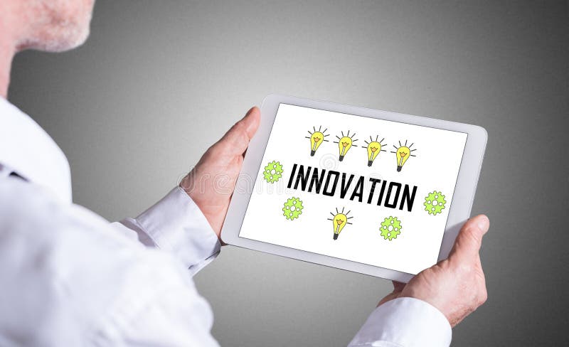 Innovation Concept on a Tablet Stock Image - Image of invention ...