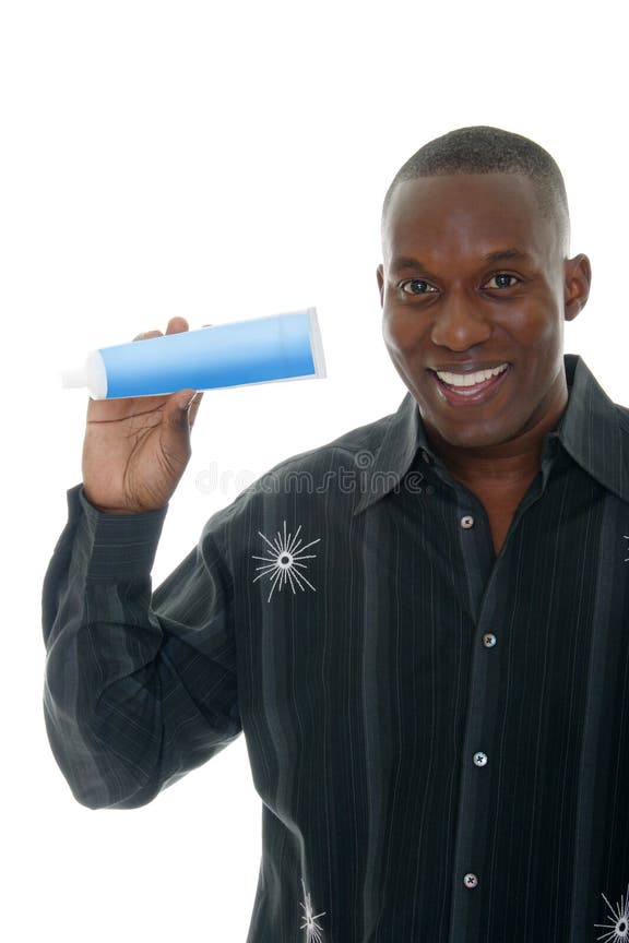 Man Holding Toothpaste Tube Stock Image - Image of comfortable ...