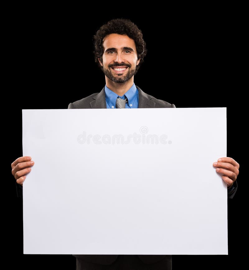 Man holding a white sheet stock image. Image of black - 50195211