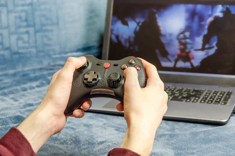 Man Playing with a Remote Controlled Boat in the Pool Stock Image ...