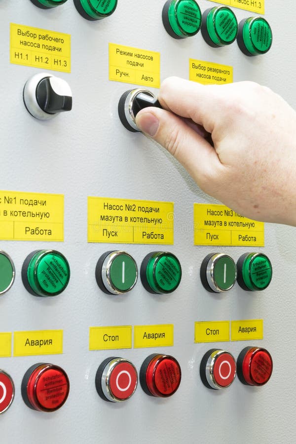 Man Holds Hand Head Switch Electric Cabinet Stock Photos - Free ...