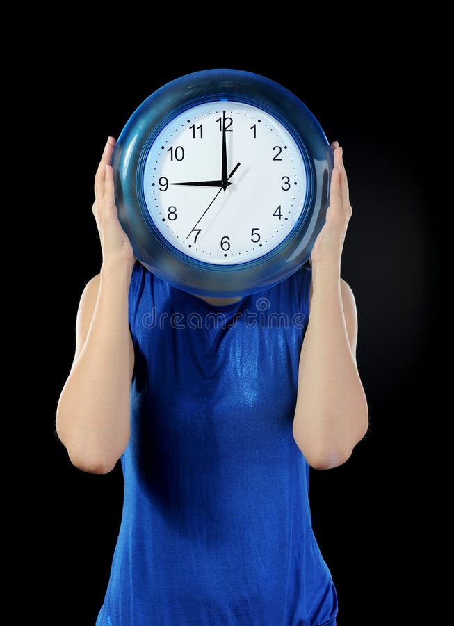 Man holds hours stock photo. Image of black, punctual - 16430760