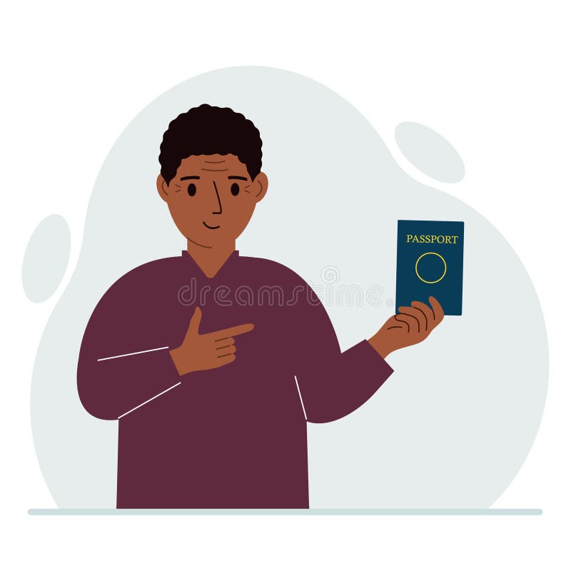 Man Passport Hand Stock Illustrations – 949 Man Passport Hand Stock ...
