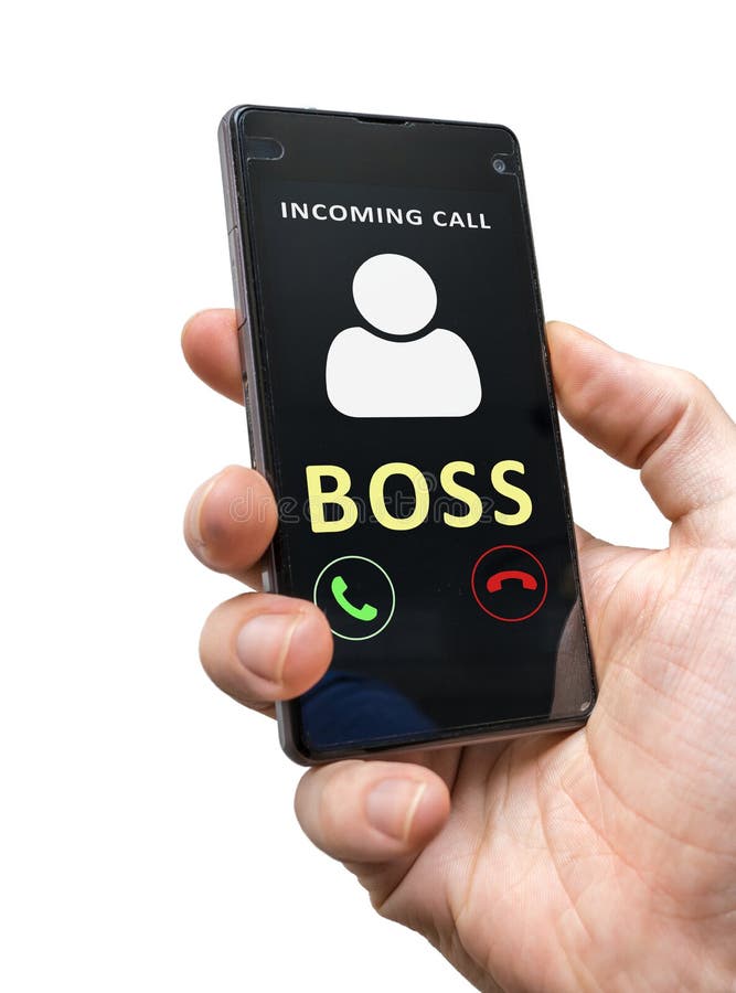 Call Boss Handwriting Text Close Up Isolated on Yellow Paper with Copy ...