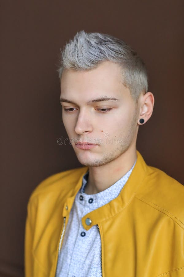 Man at home stock photo. Image of clothes, serious, leisure - 144524992