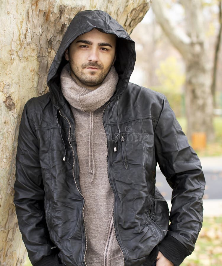 Man with hood stock image. Image of simple, person, casual - 27999505