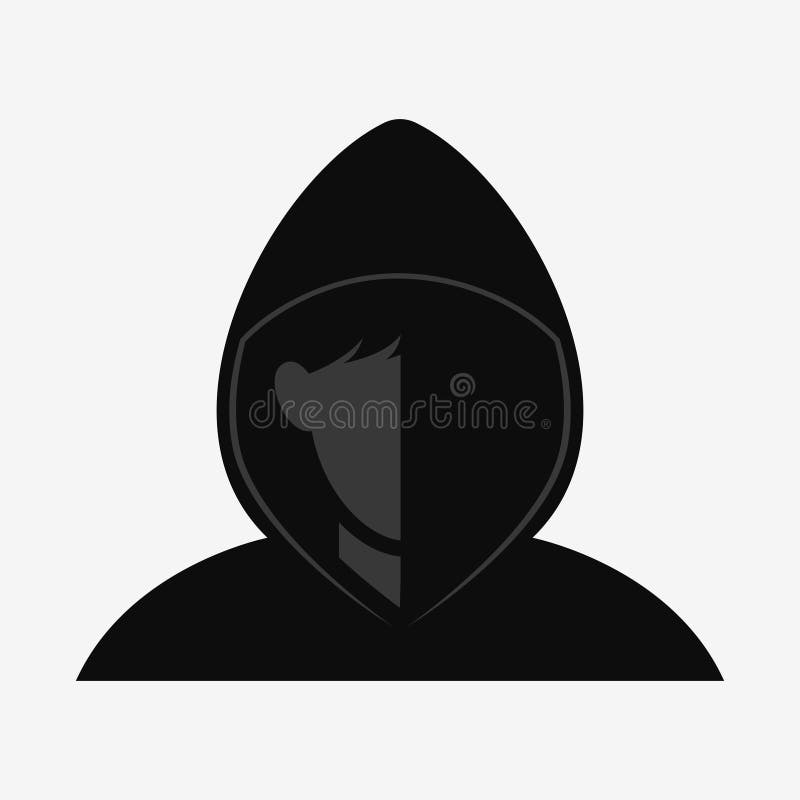 Man in Hood. Incognito Icon Stock Illustration - Illustration of avatar ...