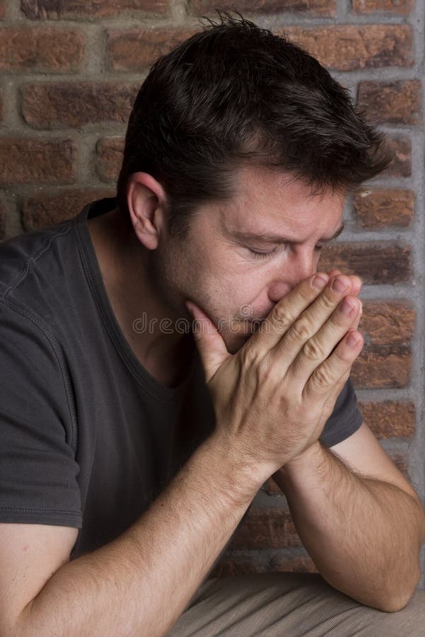 Man hopes for a miracle stock image. Image of build, fellings - 18348955