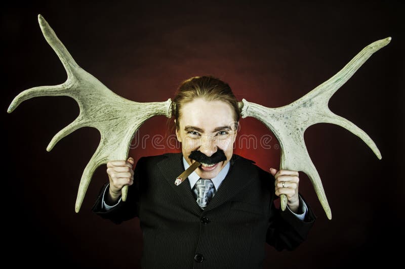 Man with horns stock photo. Image of article, male, head - 36737270