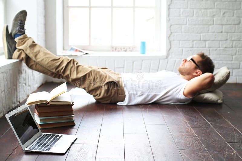 Man of the House during a Break Stock Photo - Image of active, business ...