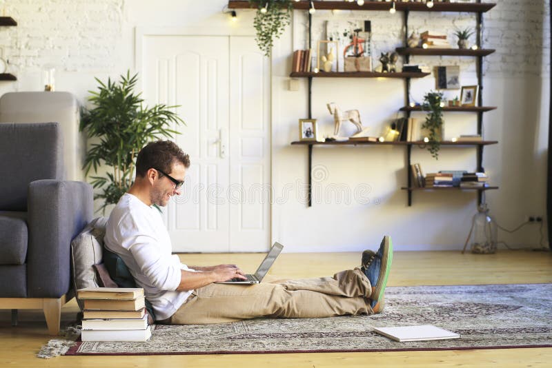 Man of the House during a Break Stock Photo - Image of education ...