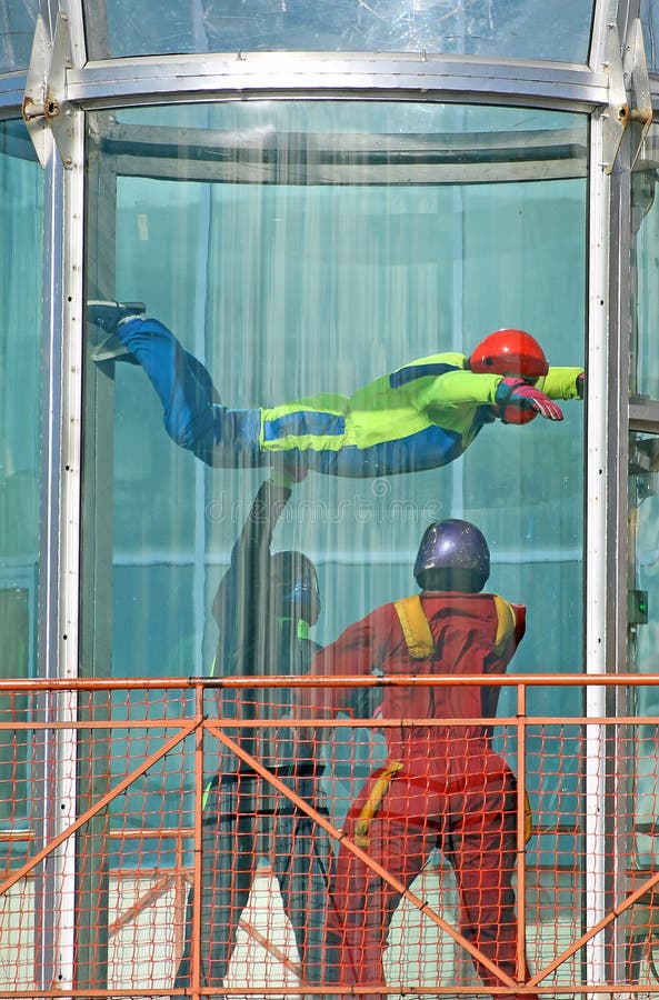 Man Hovering in an Air Pipe Stock Image - Image of dynamic, hobby ...
