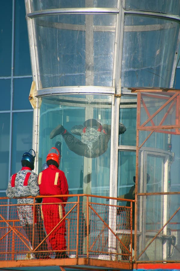 Man Hovering in an Air Pipe Stock Image - Image of helmet, jump: 140336707