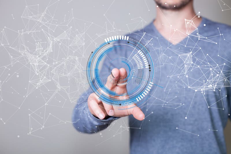 Man HUD Network stock photo. Image of clicking, caucasian - 105386788