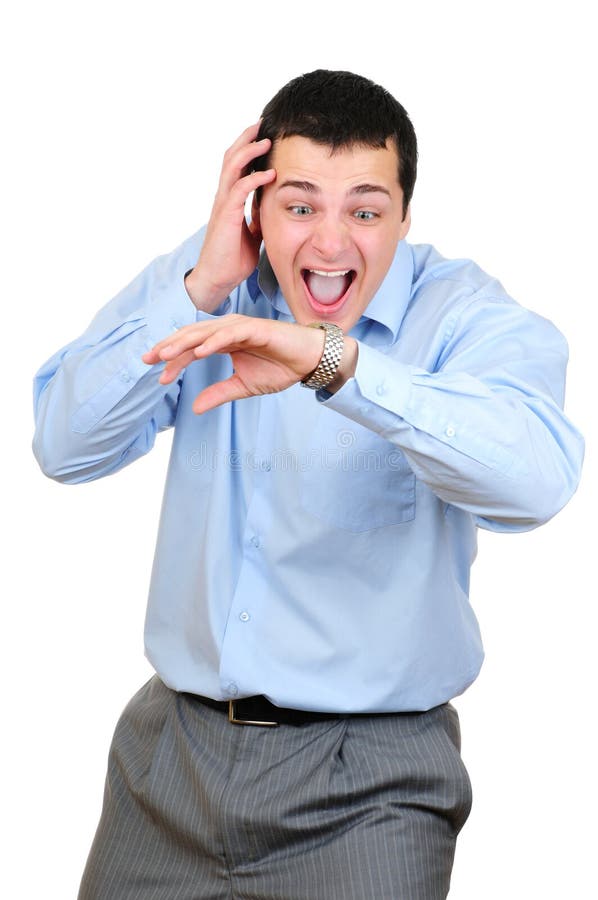 Man in a hurry stock photo. Image of bright, meeting - 12361012