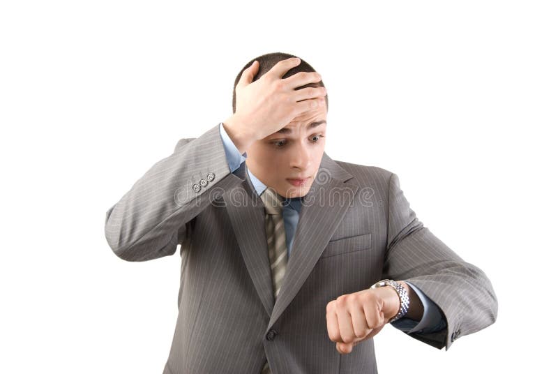 Man in a hurry stock image. Image of company, marketing - 8066485