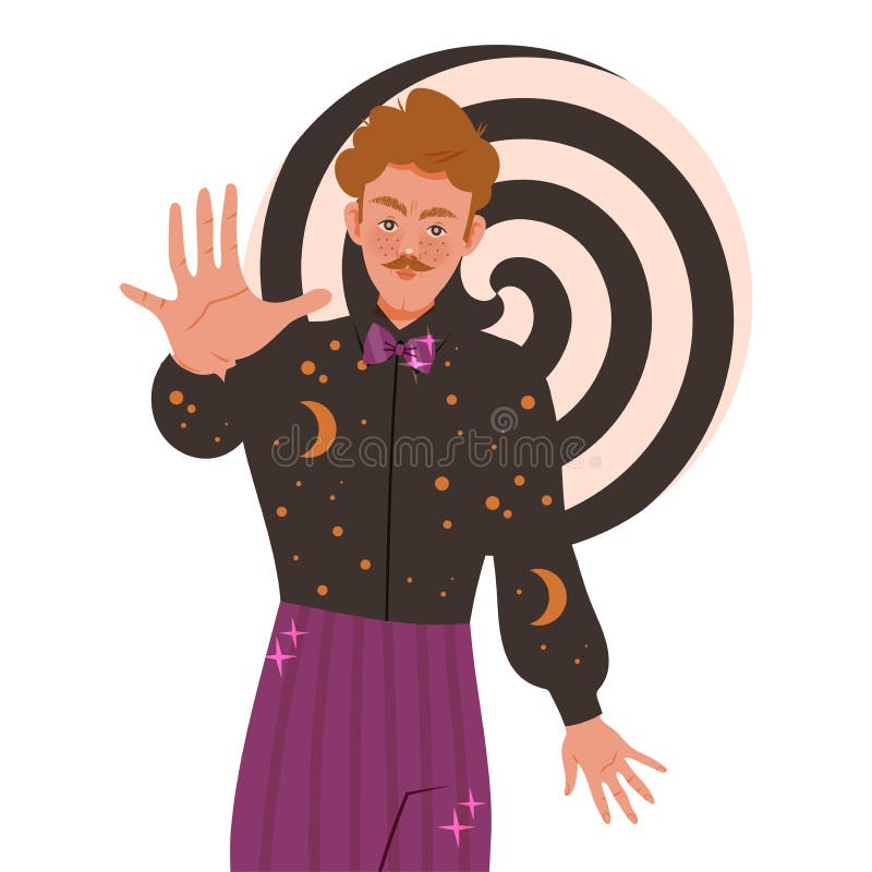 Hypnotist stock vector. Illustration of drawing, science - 32035536