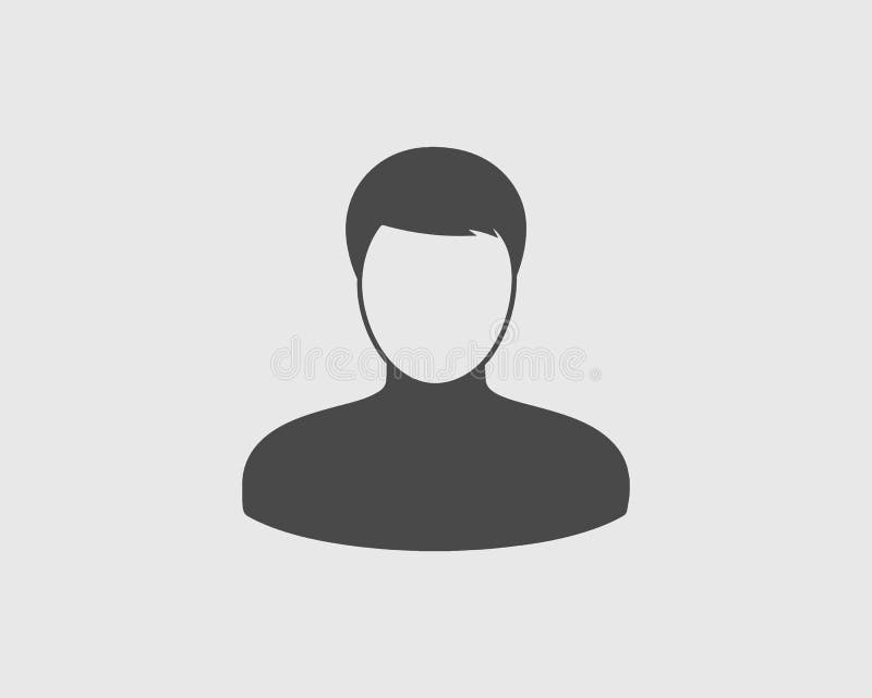 Man Icon on Gray Background Stock Vector - Illustration of internet ...