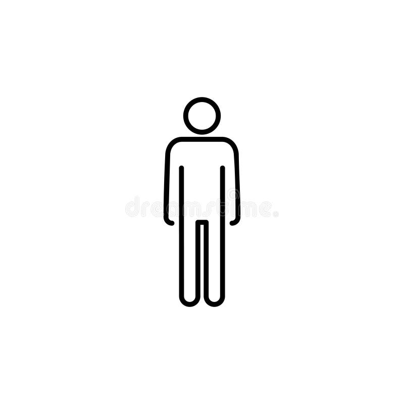 Man Icon . Male Icon Vector. Human Symbol Stock Vector - Illustration ...